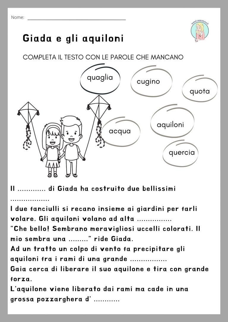 Schede didattiche con le parole capricciose cu qu cqu